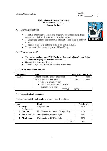 S6 - HKMA David Li Kwok Po College
