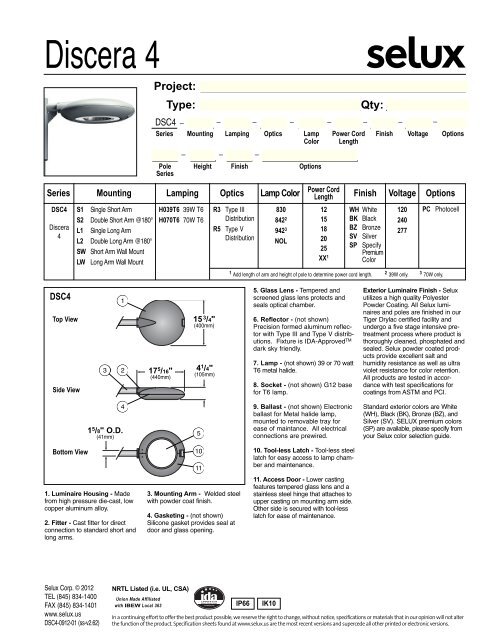 Discera 4 [DSC4] selux.us