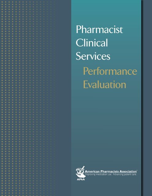 Pharmacist Clinical Services Performance Evaluation - American ...