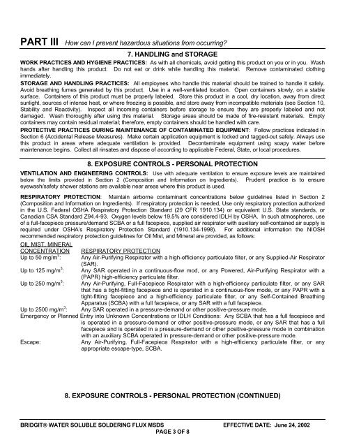 EMERGENCY OVERVIEW: This