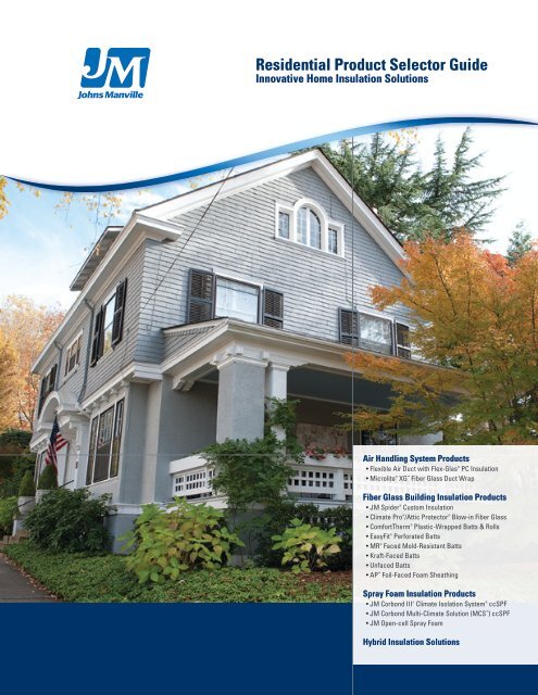 Johns Manville Residential Product Selector Guide