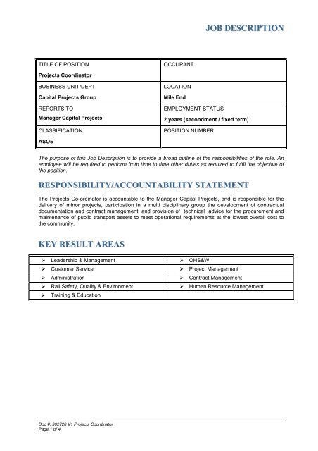 job-description-responsibility-accountability-statement-key-result-areas