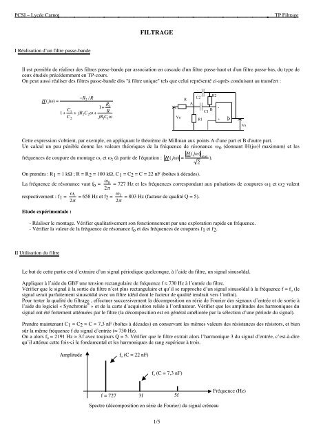 TP cours intÃ©gration et filtrage - Physique en sup 4