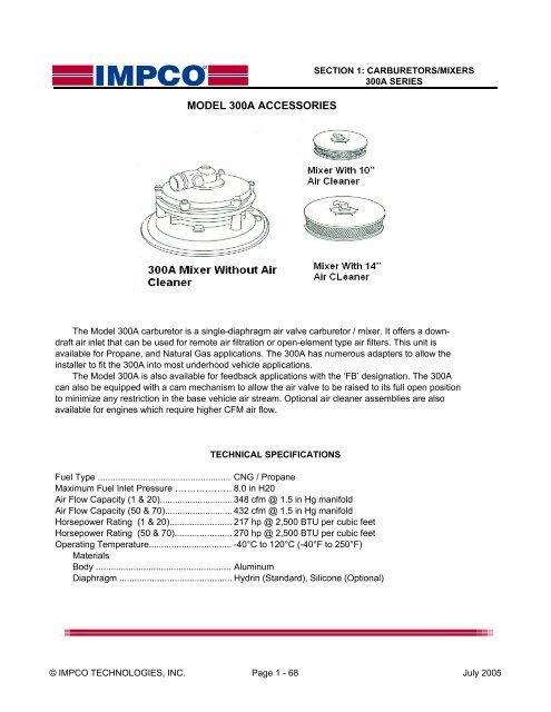 MODEL 300A ACCESSORIES - Teeco Products, Inc.