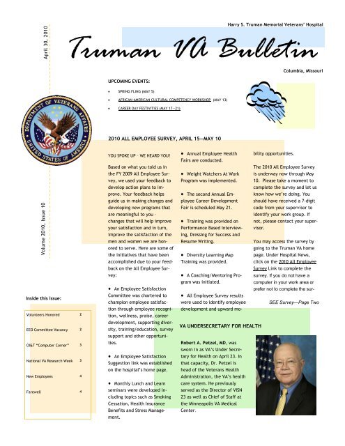 Truman VA Bulletin - Harry S. Truman Memorial Veterans