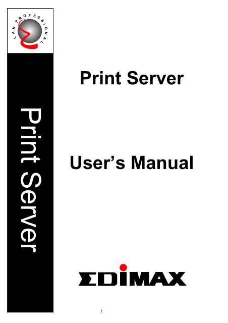 Print Server User's Manual - Edimax