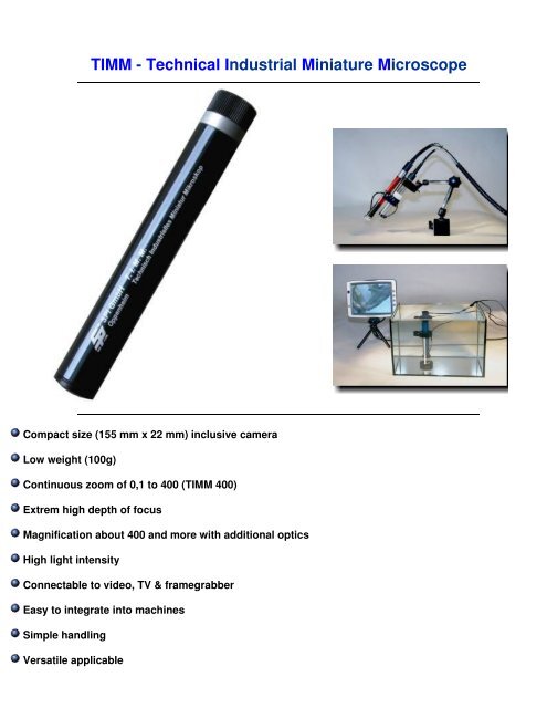 TIMM - Technical Industrial Miniature Microscope