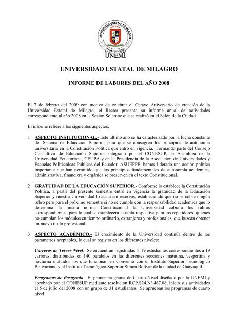 UNIVERSIDAD ESTATAL DE MILAGRO