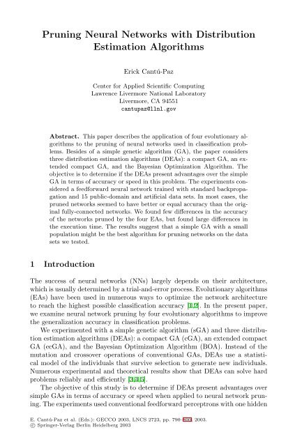 Pruning Neural Networks With Distribution Estimation Citeseerx 1647