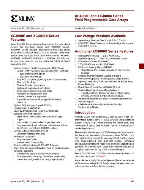 Xilinx 4000-series FPGAs