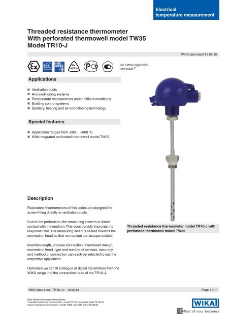 Data sheet - WIKA Korea Ltd