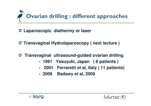 Ovarian drilling