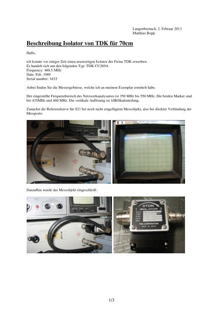 isolator tdk 70cm v1_0 - DD1US