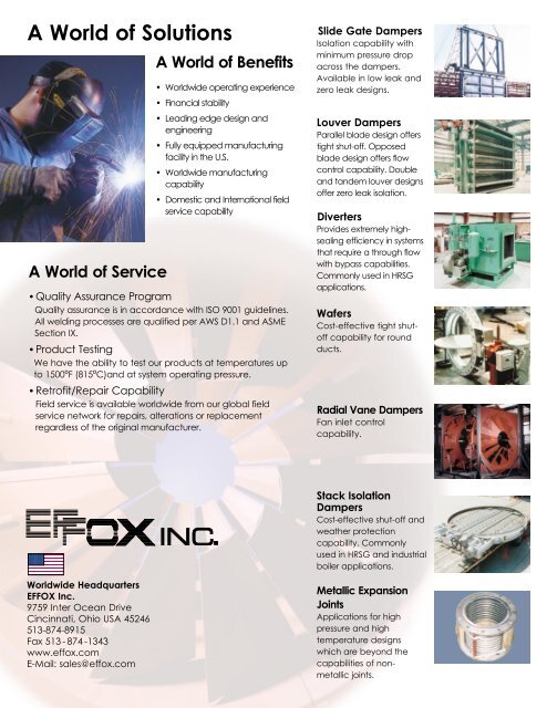 A World of SolutionsA Wor