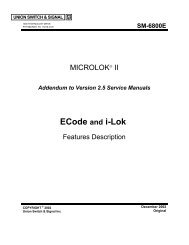 Microlok II System Description - Ansaldo STS