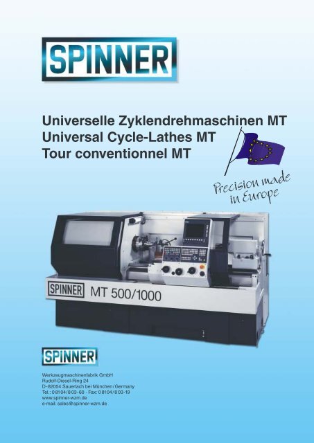 Precision made in Europe - Spinner Werkzeugmaschinenfabrik GmbH