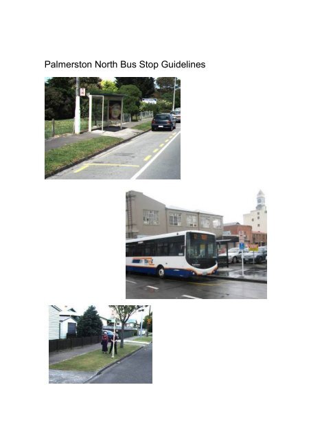 PNCC Bus Stop Guidelines_FINAL - Palmerston North City Council