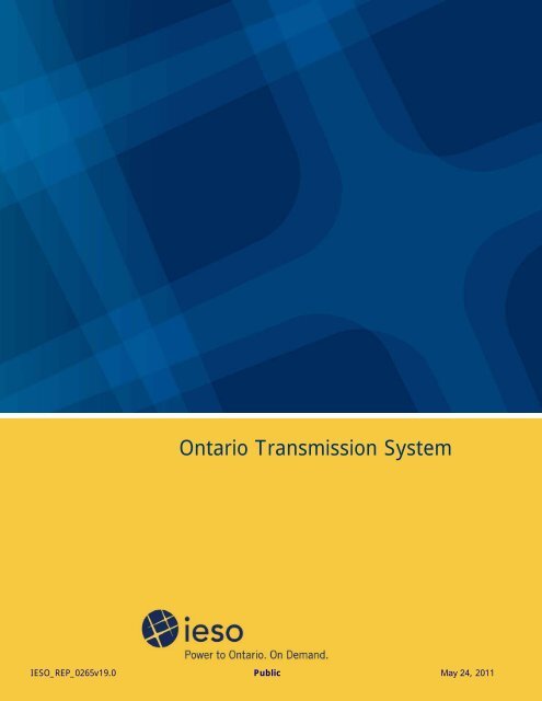 Ontario Transmission System - IESO