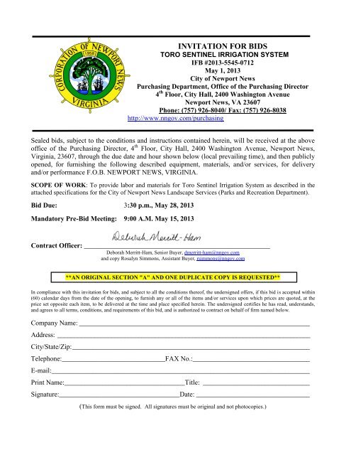 2013-5545-0712, toro sentinel irrigation system - Newport News ...