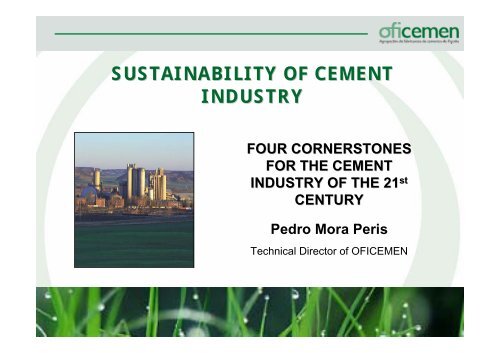 SUSTAINABILITY OF CEMENT INDUSTRY
