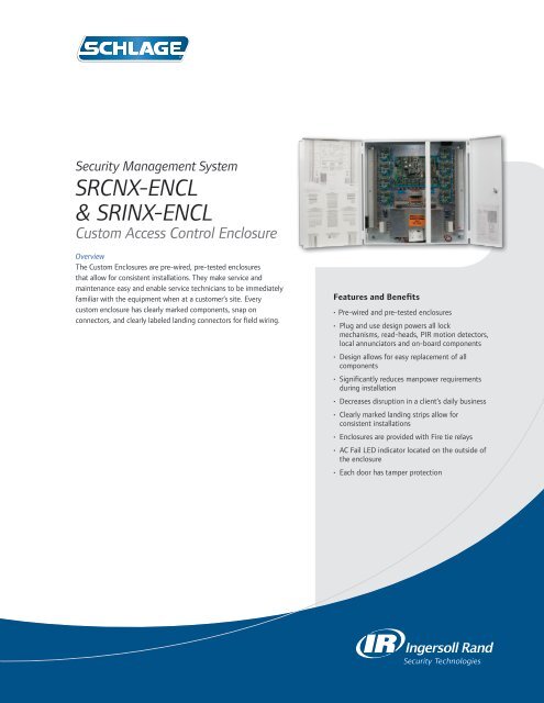 SRCNX-ENCL & SRINX-ENCL - Security Technologies