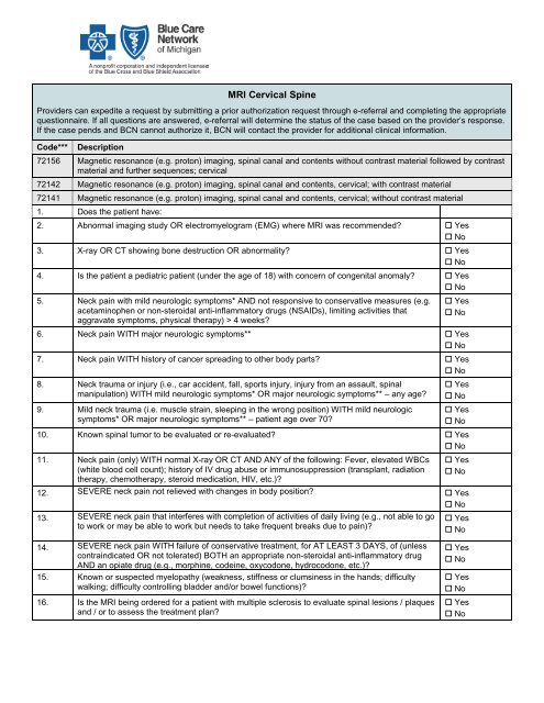 bcbs of michigan prior authorization form for radiology