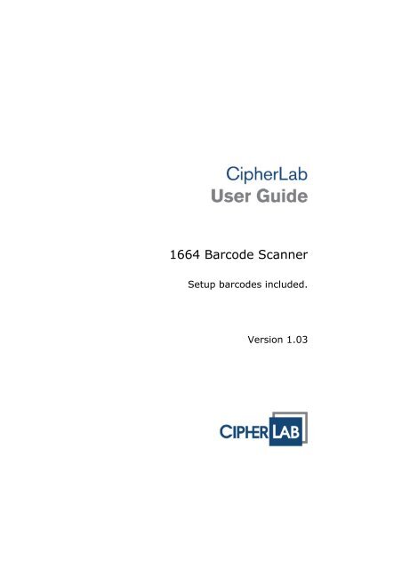 1564 Barcode Scanner - CipherLab