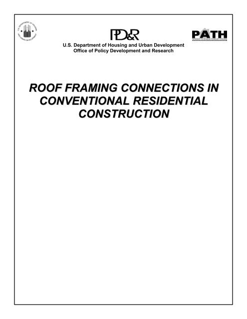 roof framing connections in conventional residential construction