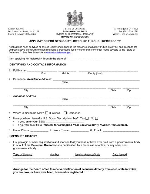 Applications must be typed or printed legibly and signed in the ...