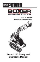 Boxer 322D Parts Manual - Boxer Power and Equipment