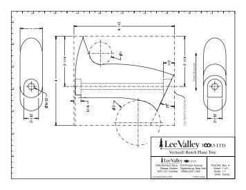 Stanley #2 Bench Plane Tote - Lee Valley Tools