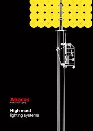 Base Hinged Columns - Light Duty- Aluminium - Abacus Lighting