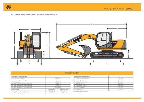 Product Specifications - Jcb