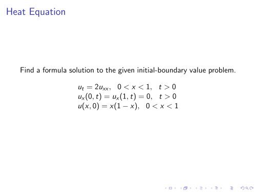 Solving Heat Equation With Fourier Series - Tessshebaylo