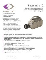 Phantom v7.3 Datasheet - Vision Research
