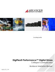 Data Sheet - Advanced Motion Controls