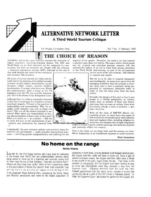 'Alternative Network Letter Vol 7 No.3-Feb 1992-EQUATIONS', 3.09Mb