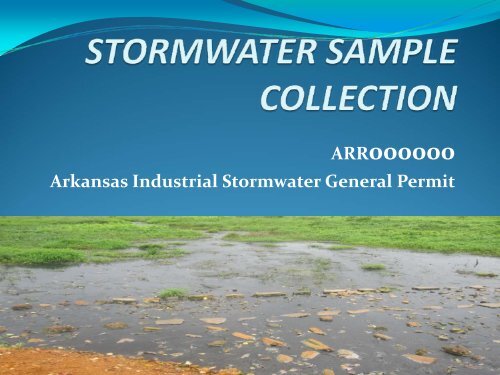 Stormwater Sampling Presentation