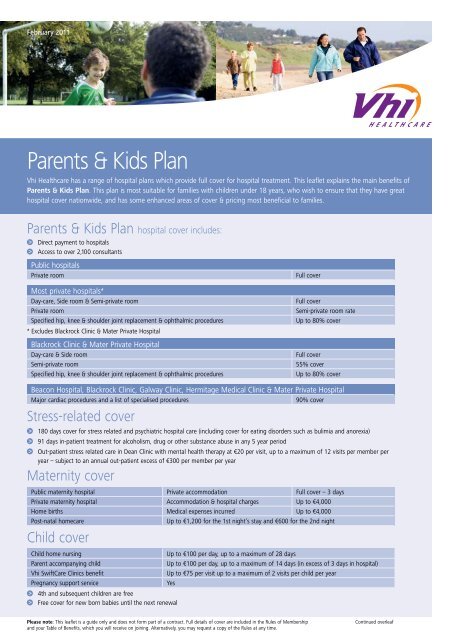 Parents & Kids Plan - Irish Health Insurance