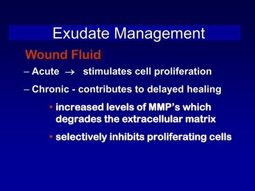 Exudate Managemen