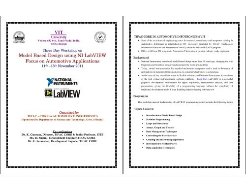 Invitation - VIT University