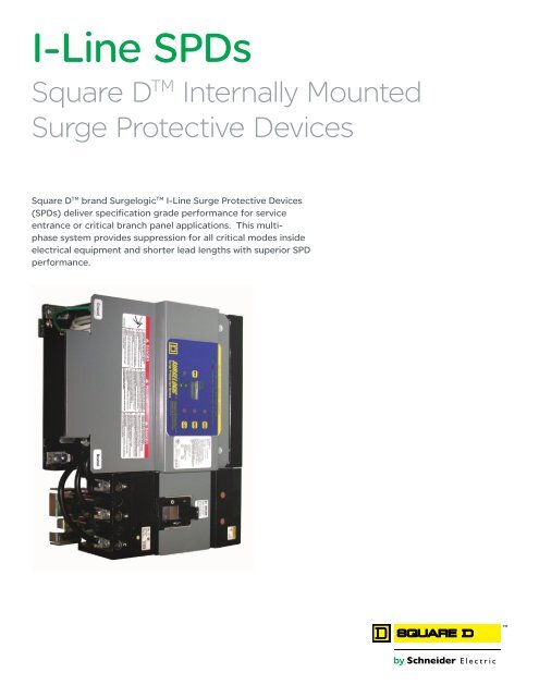 Internal Modular I-Line SPD Data Sheet - Surgelogic