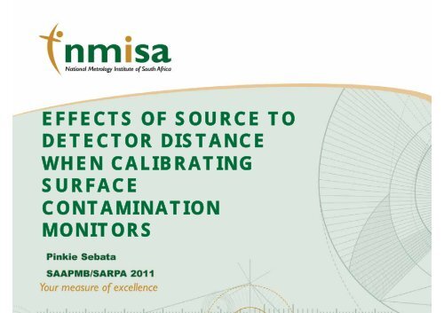 Effects Of Source To Detector Distance When Calibrating Surface