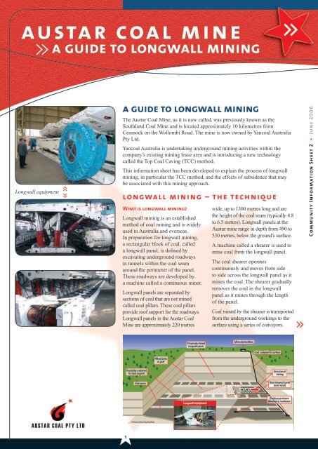 A Guide to Longwall Mining - AUSTAR COAL MINE > Home