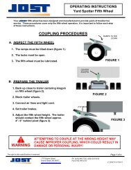 AX100 Aluminum Landing Gear Brochure - JOST International