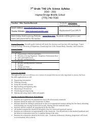 Taxonomy, Classification, and Dichotomous Keys - Fulton County ...