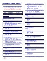 EXAMINATION CONTENT OUTLINE - PSI