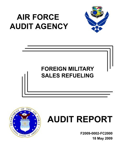 AUDIT REPORT - Air Force Freedom of Information Act