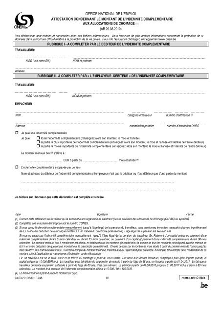 OFFICE NATIONAL DE L'EMPLOI