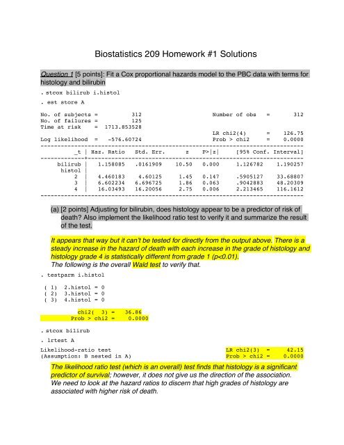 Biostatistics 209 Homework #1 Solutions